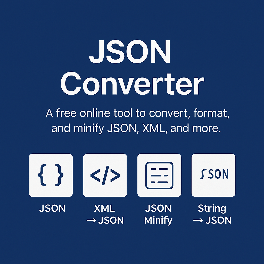 JSON Converter – Format & Convert JSON/XML/String